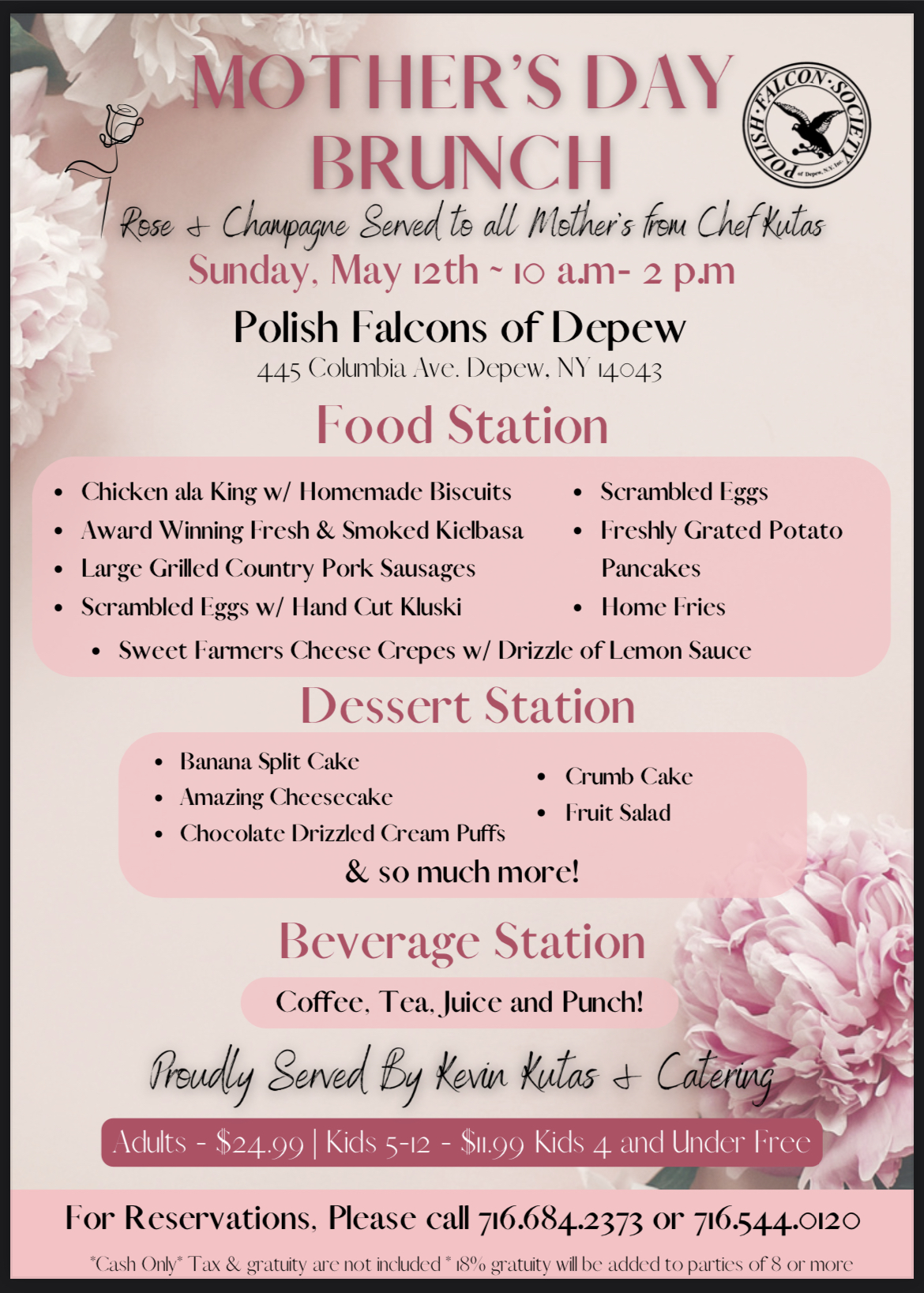 The Polish Falcons Society of Depew, NY – Our Bar Is Open To The Public